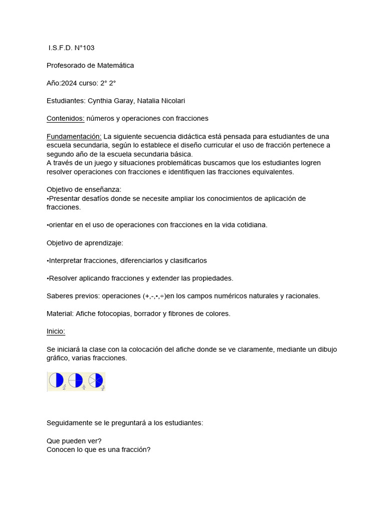 Aprendiendo Fracciones Jugando | PDF | Aprendizaje