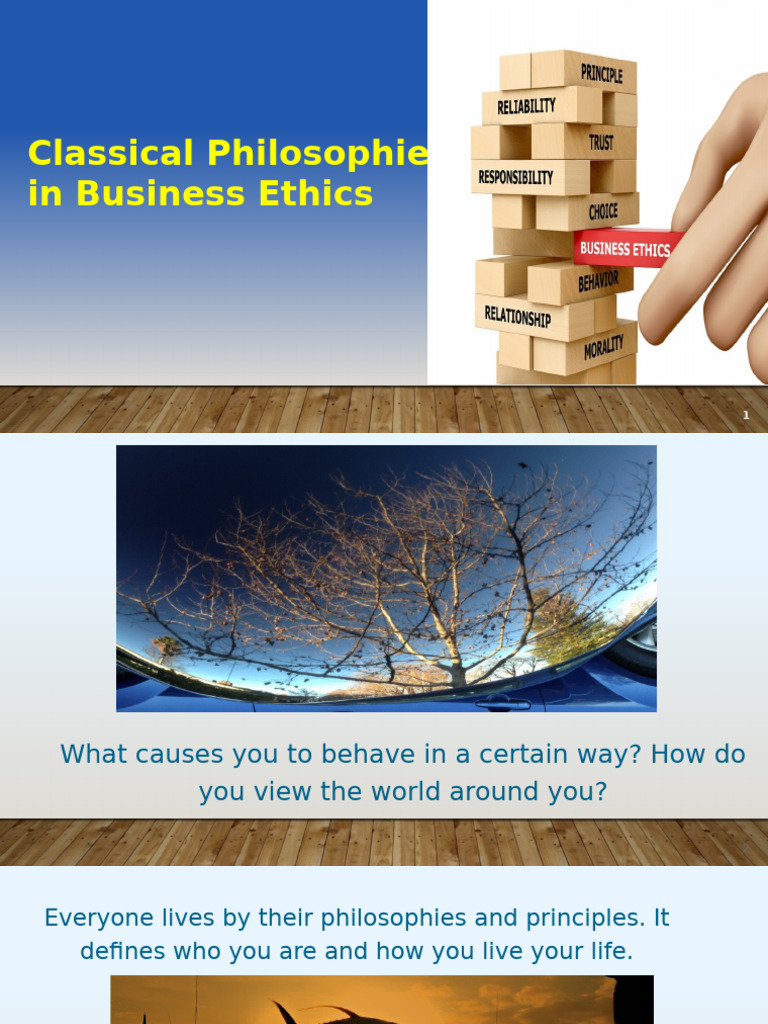 Classical Philosophies in Business Ethics | PDF | Plato | Utilitarianism