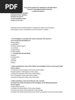 HOSA Forensic Science Practice Test | PDF | Crime Scene | Forensic Science