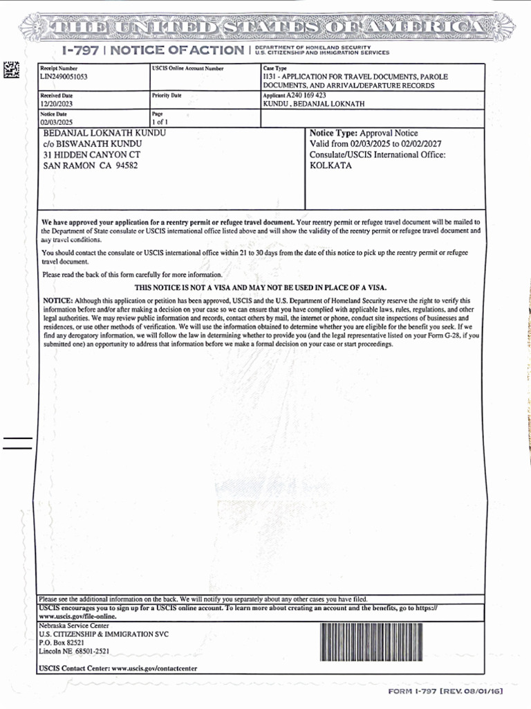 Scan Feb 7, 2025 at 5.20 PM | PDF | United States Citizenship And ...