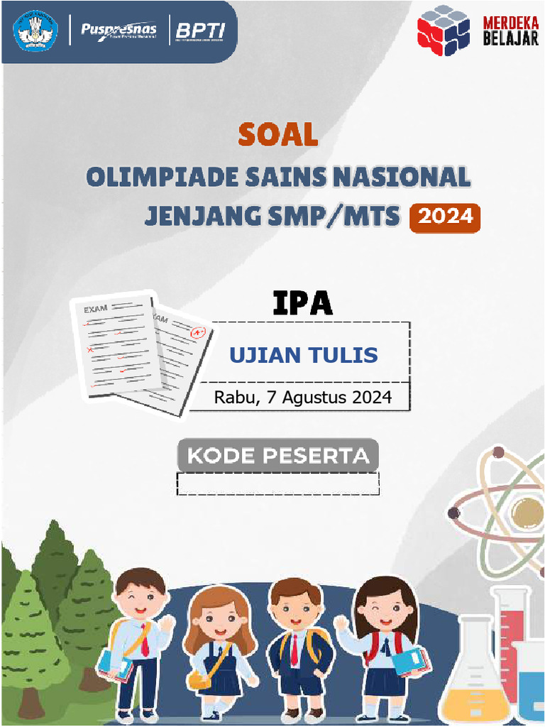 Soal Teori OSN IPA SMP Nasional Tahun 2024 | PDF