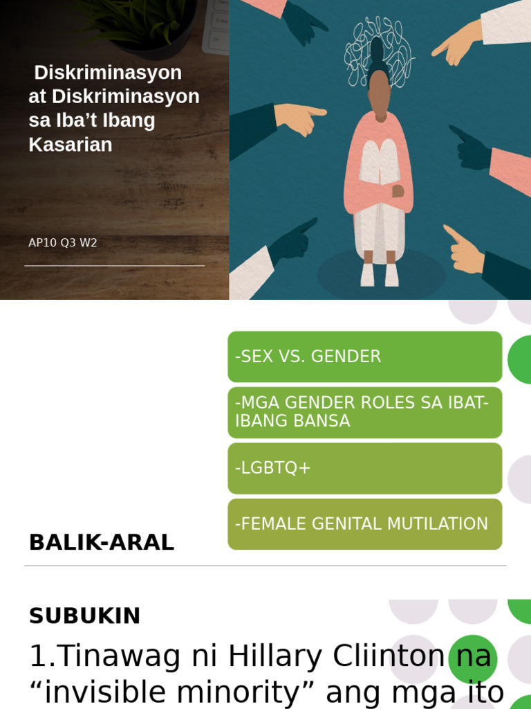 Ap10 Q3 W2-Diskriminasyon | PDF