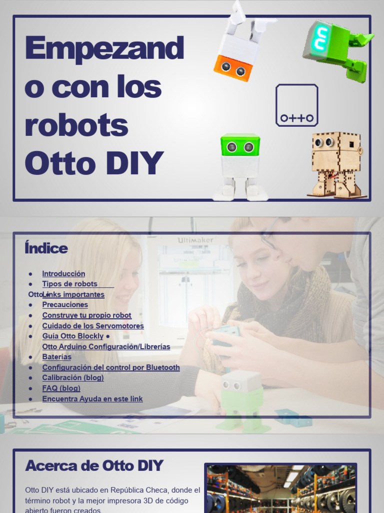 Empezando Con Los Robots Otto DIY | PDF | Robot | Robótica