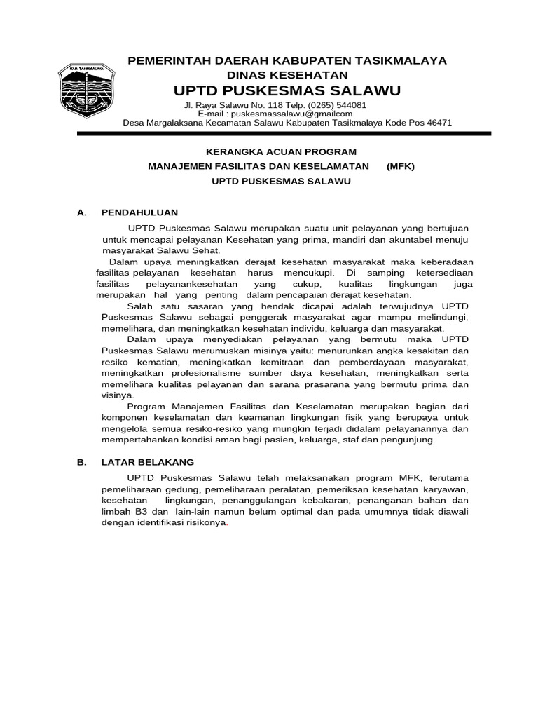 KAP PROGRAM MFK | PDF