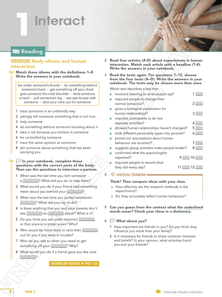 1628634921 Checkpoint B2plus SB Unit 1-2 | PDF | Fraternities And Sororities | Laughter