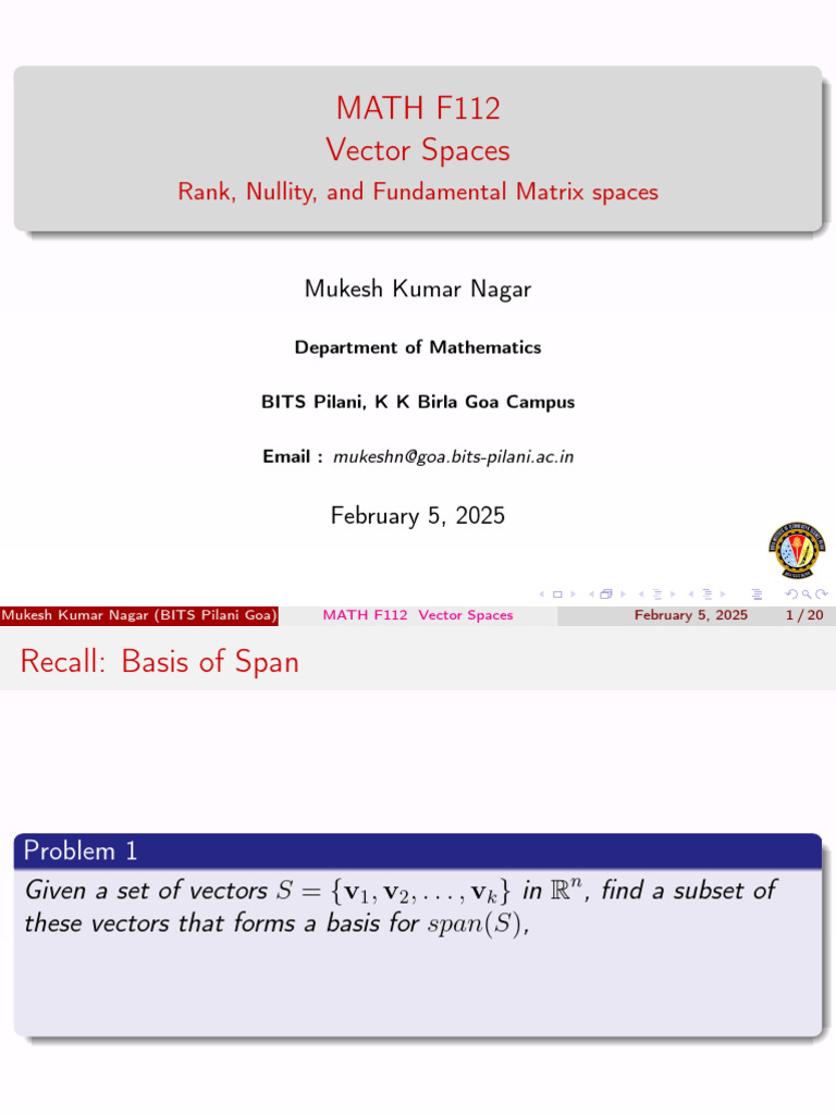 Fundamental Matrix Spaces Explained | PDF | Mathematical Physics | Mathematical Relations