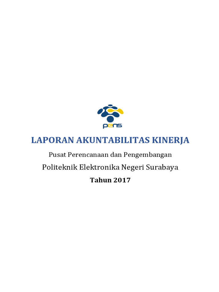 LAKIP-Politeknik Elektronika Negeri Surabaya (PENS) | PDF