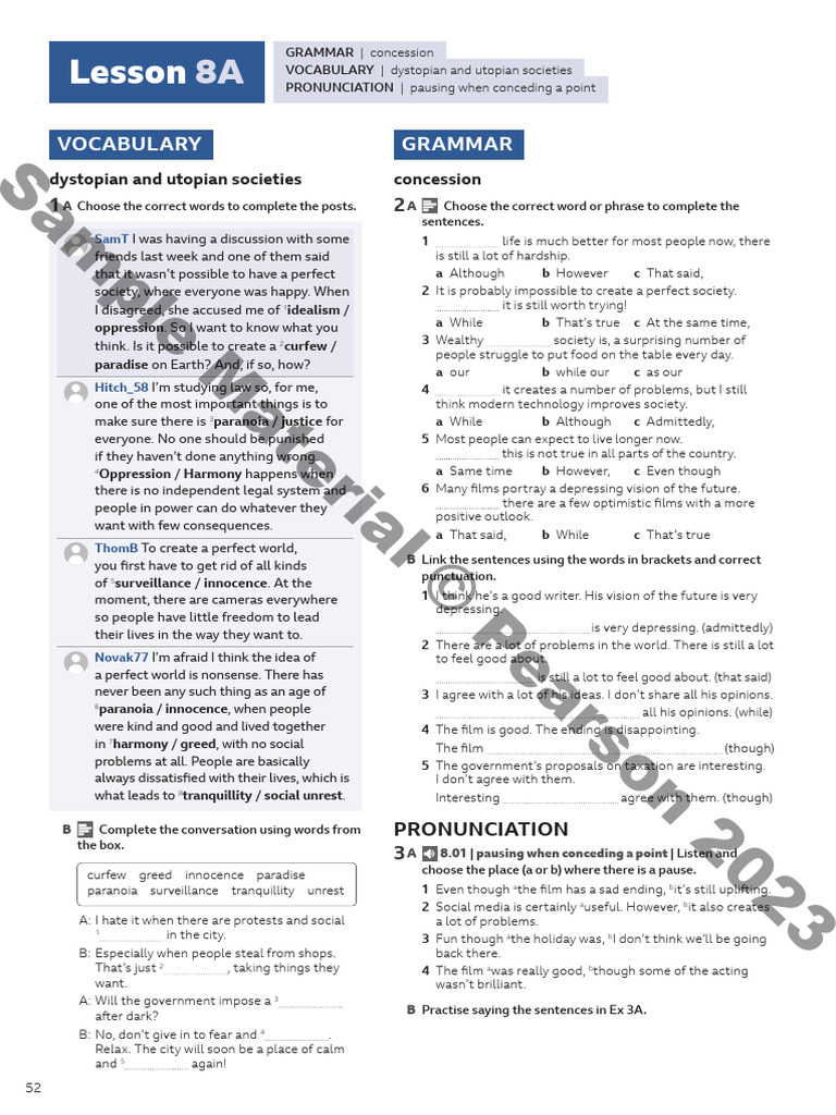 Speakout E3 B2P U8 - Workbook | PDF | Invention