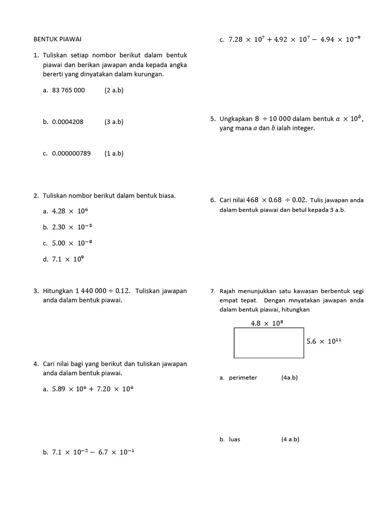 BENTUK PIAWAI (LTHN Xtra) | PDF
