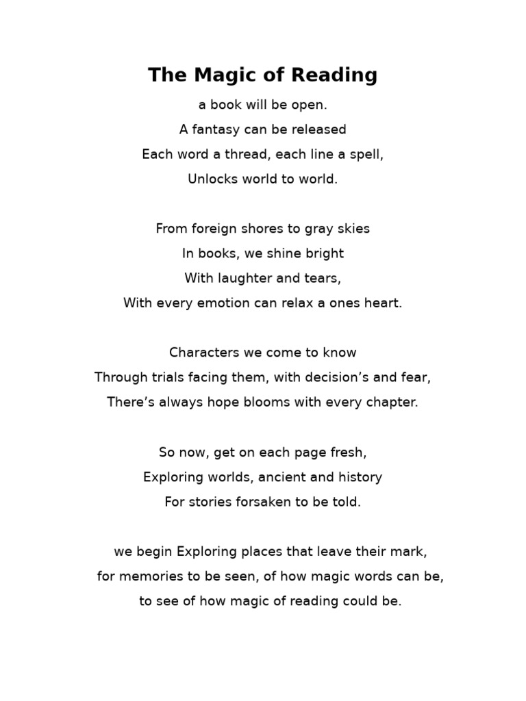 The Magic of Reading Explored | PDF