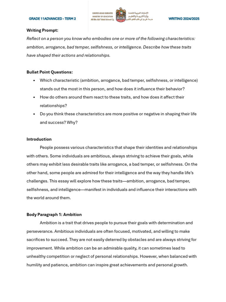 Writing About People | PDF | Personal Development | Intelligence