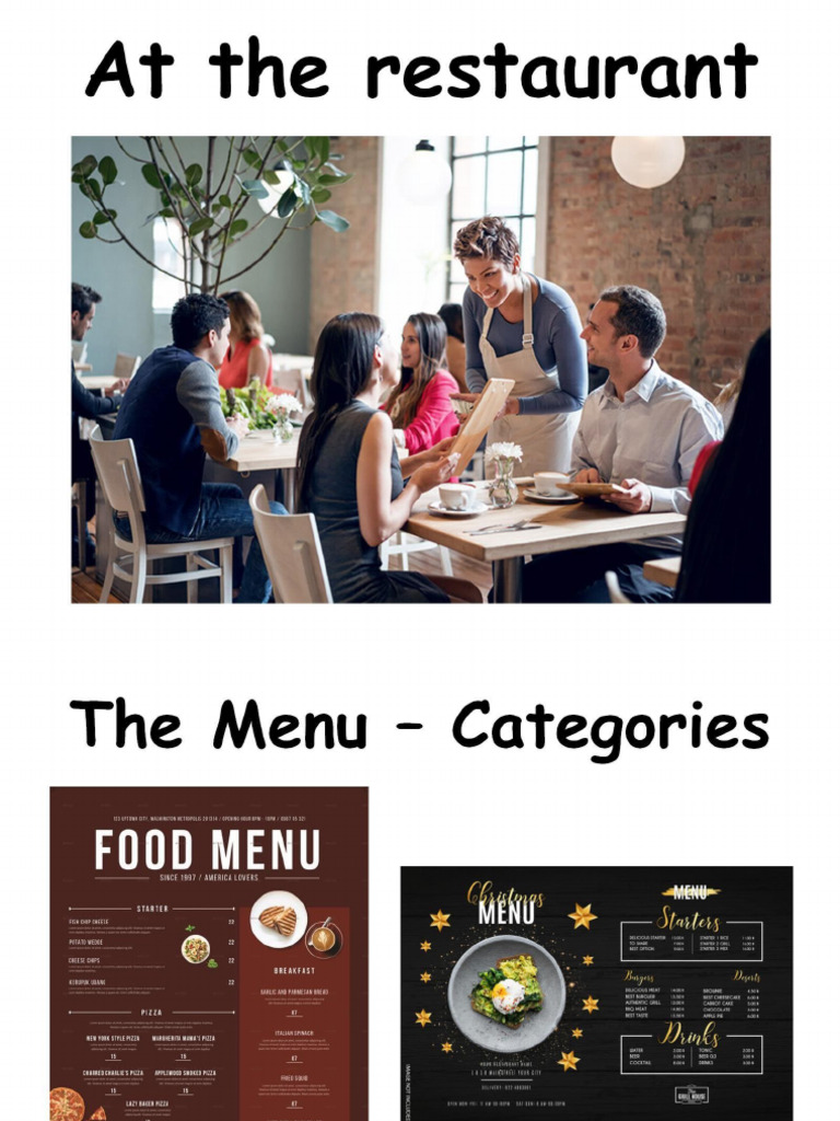 Restaurant Phrases & Payment Tips | PDF
