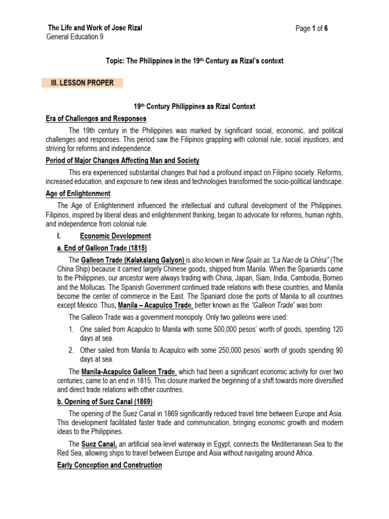 GE9 - Module - 2-LESSON PROPER | PDF | Philippines | Suez Canal