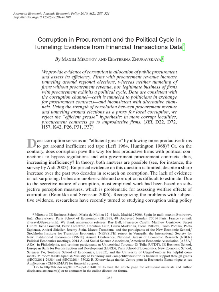 Corruption in Russian Procurement Contracts | PDF | Taxes | Corruption