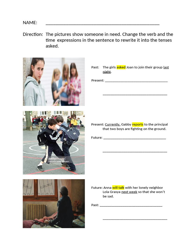 assignment worksheet | PDF