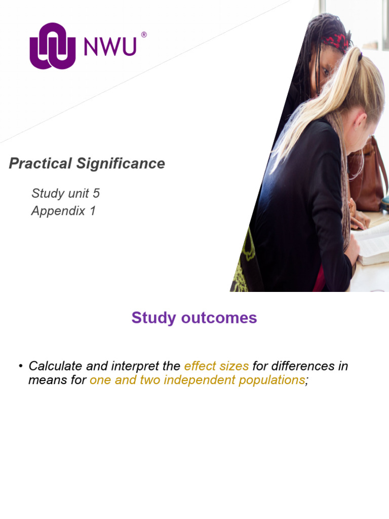 STTN124_5.1_ Practical Significance | PDF | Statistics | Statistical ...