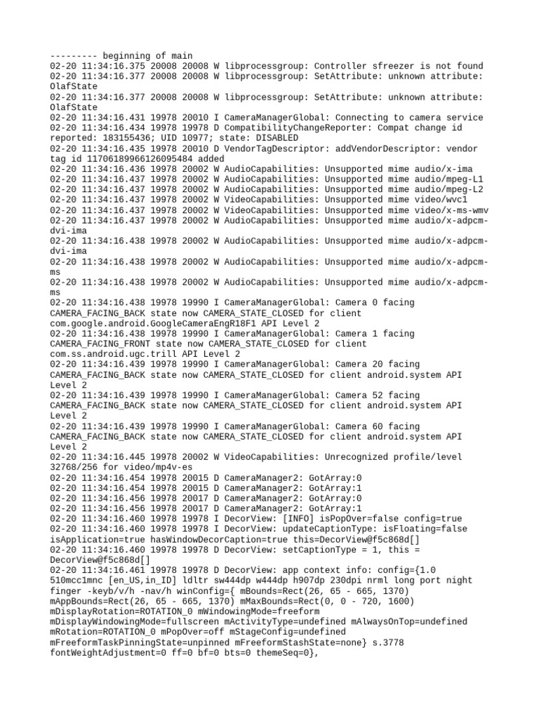 Log Cat 1740026056211 | PDF | Computer Architecture | System Software