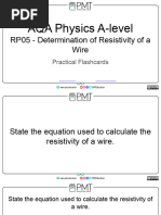 AQA Physics GCSE: Resistance Practical Guide | PDF | Series And ...