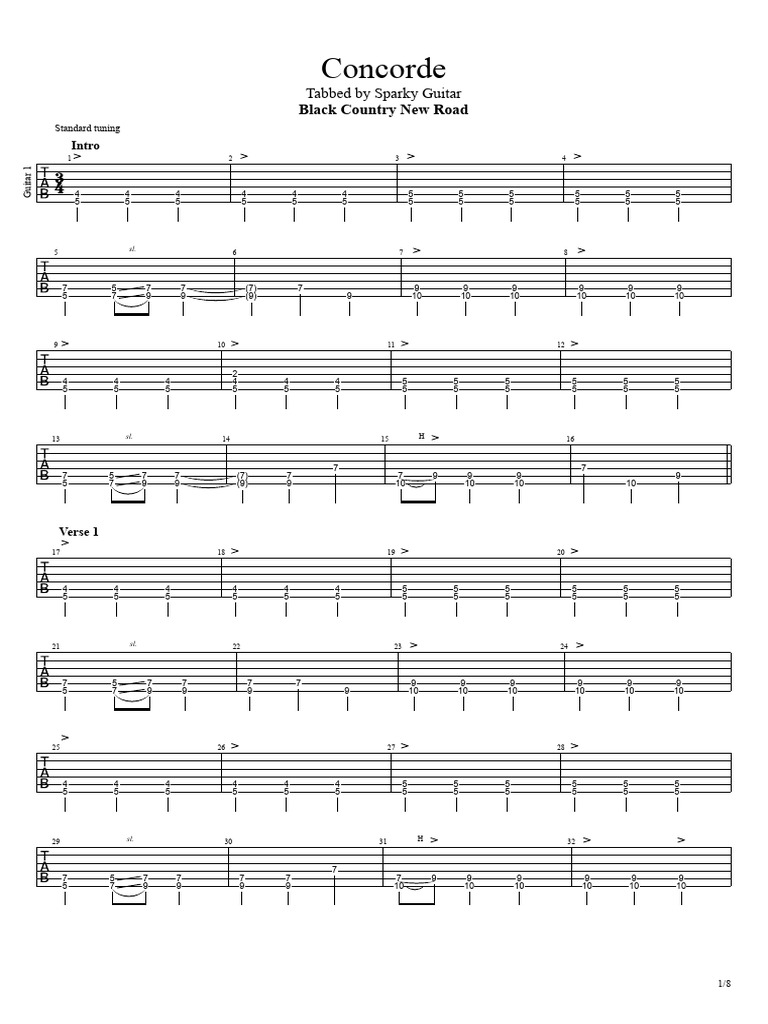 276-Concorde-Guitar-Tab-Guitar-1 | PDF
