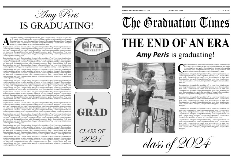 Congratulations Amy Peris, Class of 2024 | PDF