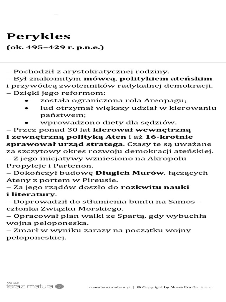 Biogram Perykles | PDF