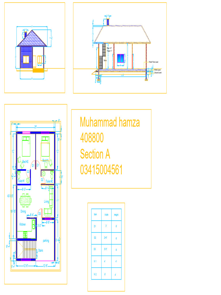 Assignment Muhammad Hamza Elevation-Layout8 | PDF
