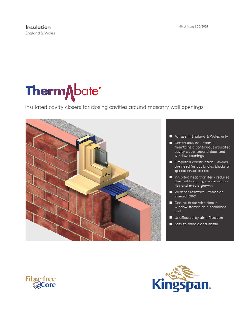 Kingspan Thermabate Cavity Closer Brochure en GB | PDF | Framing ...