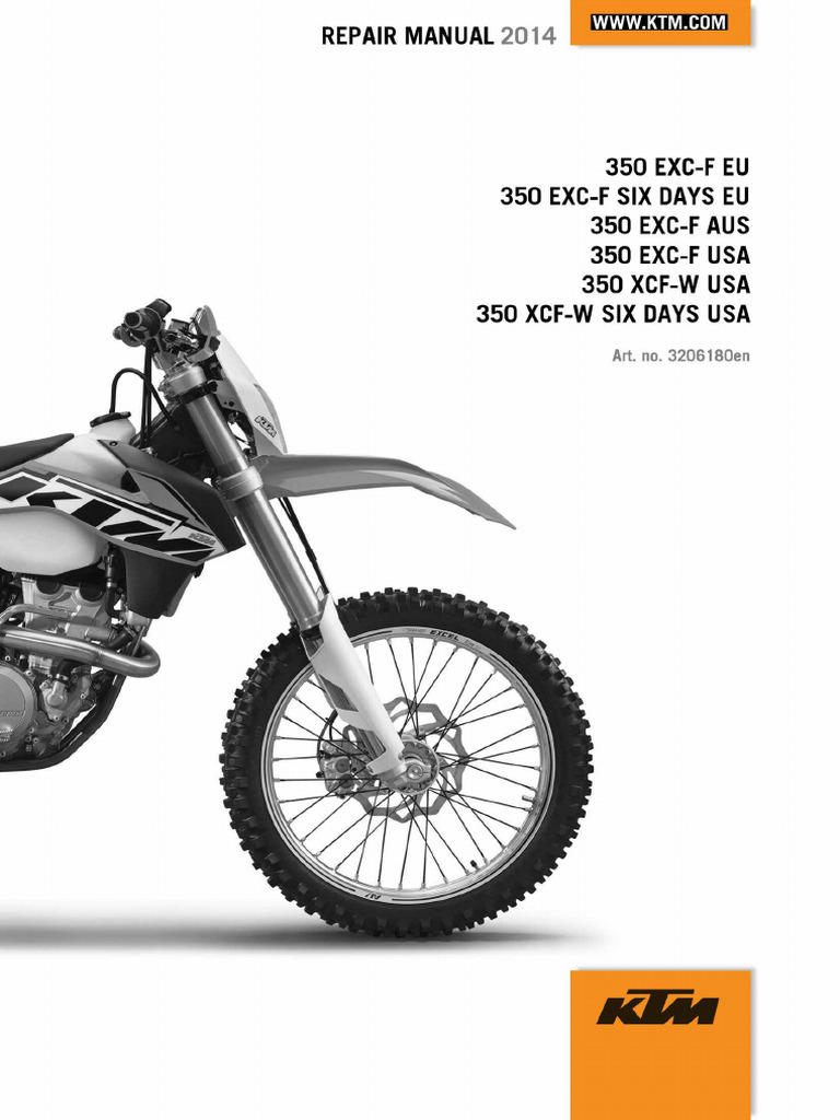 1 2014 KTM 350 Exc-F XCF-W Manual | PDF