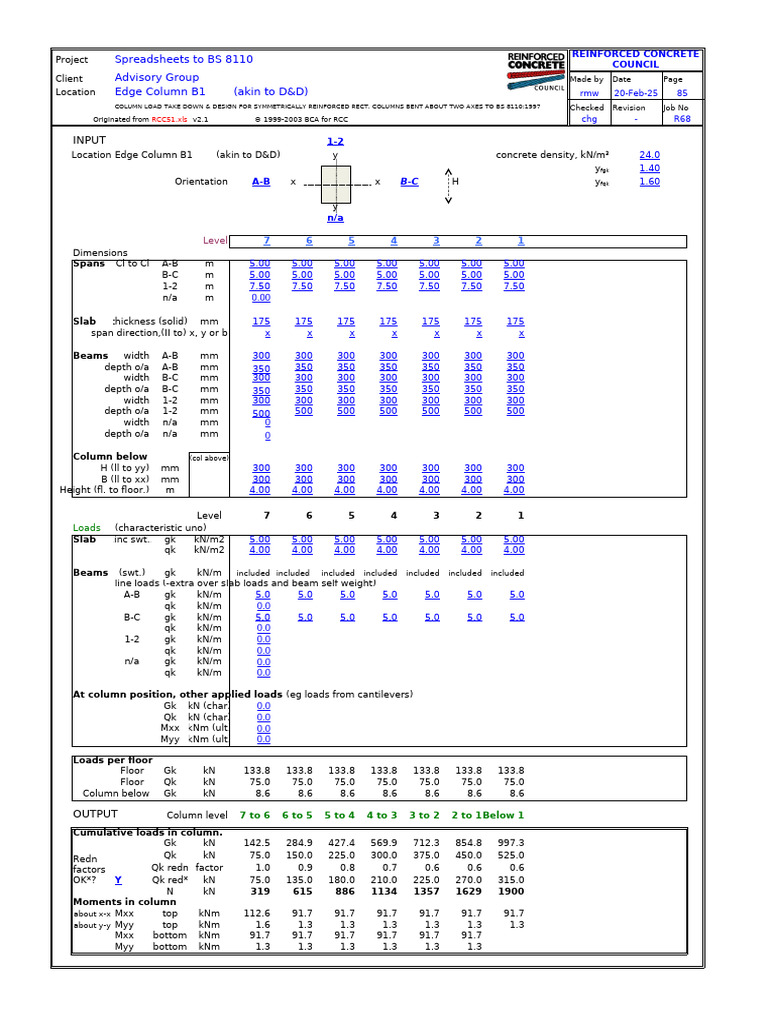 RCC51_Column_Load_Take-down_Design | PDF | Civil Engineering | Applied ...