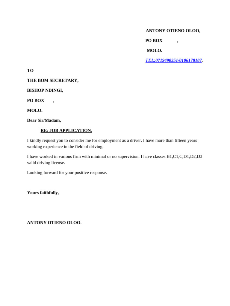 Antony Otieno Oloo | PDF