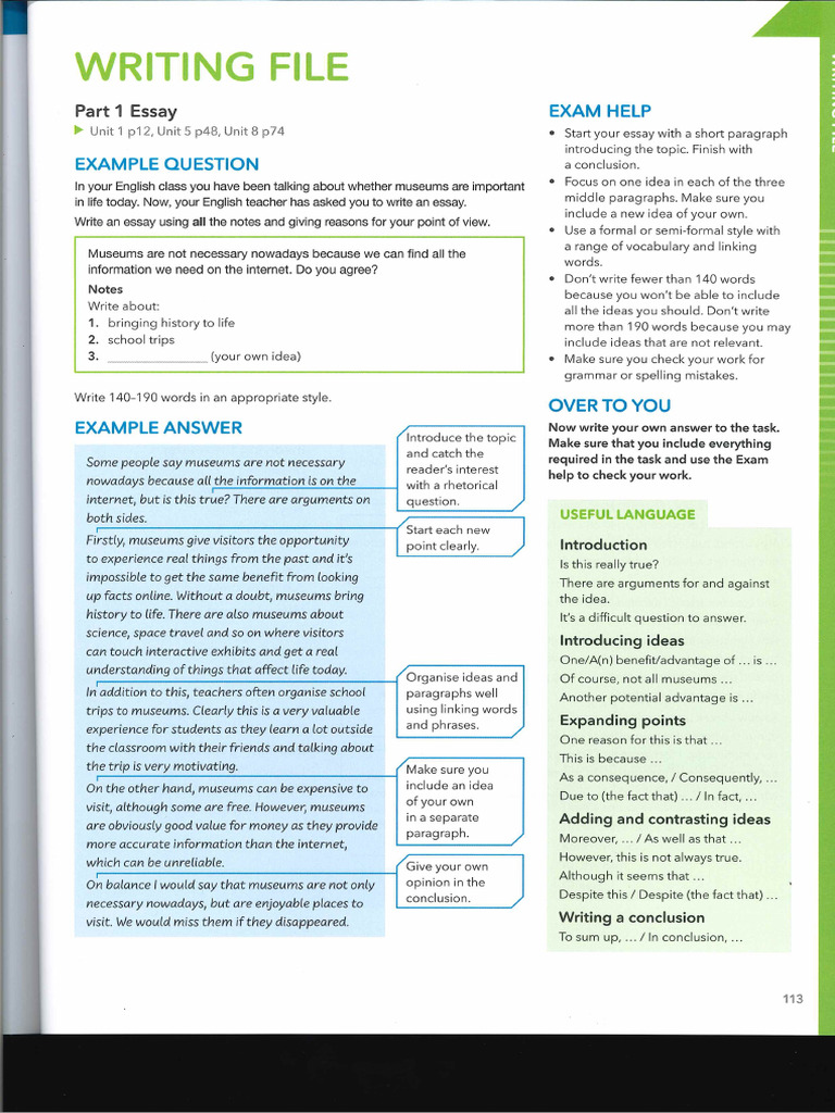 Fce Writing Extra (Pearson Formula) | PDF