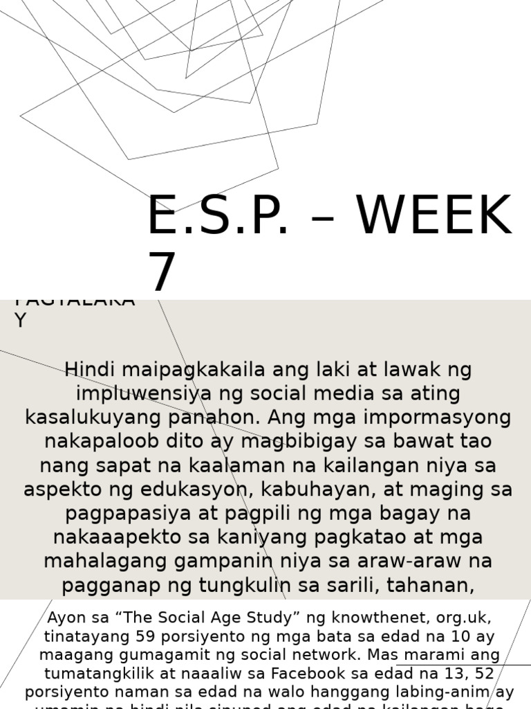 E.S.P. - Week 7 | PDF