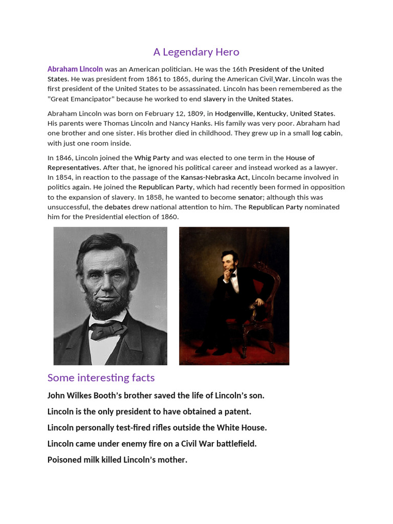 Abraham Lincoln | PDF