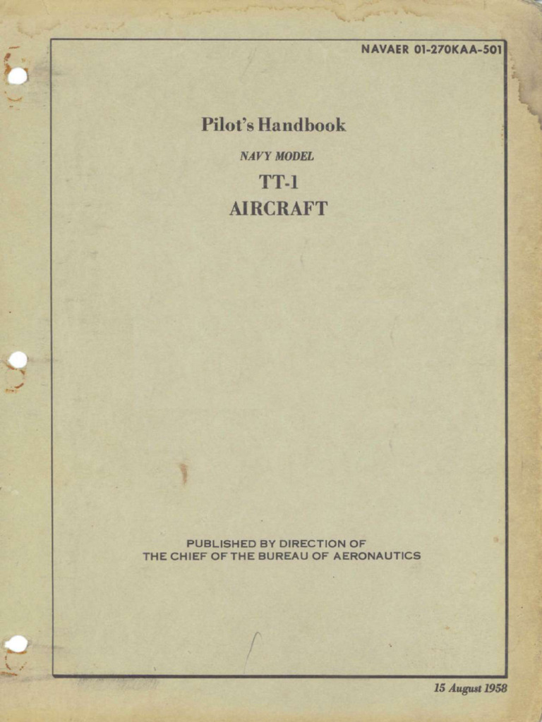 Temco TT-1 Pilots Handbook | PDF