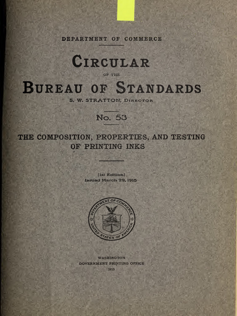 Nbs Circular 53 | PDF | Ink