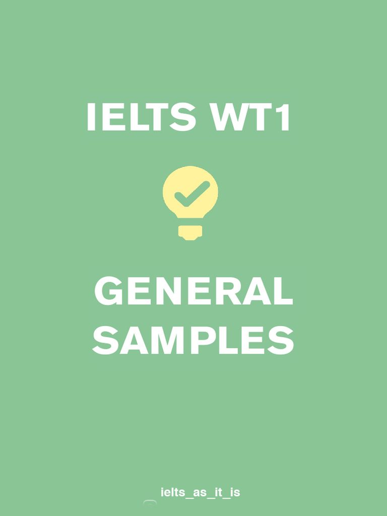 @ielts As It Is WT1 General Samples (Free) | PDF
