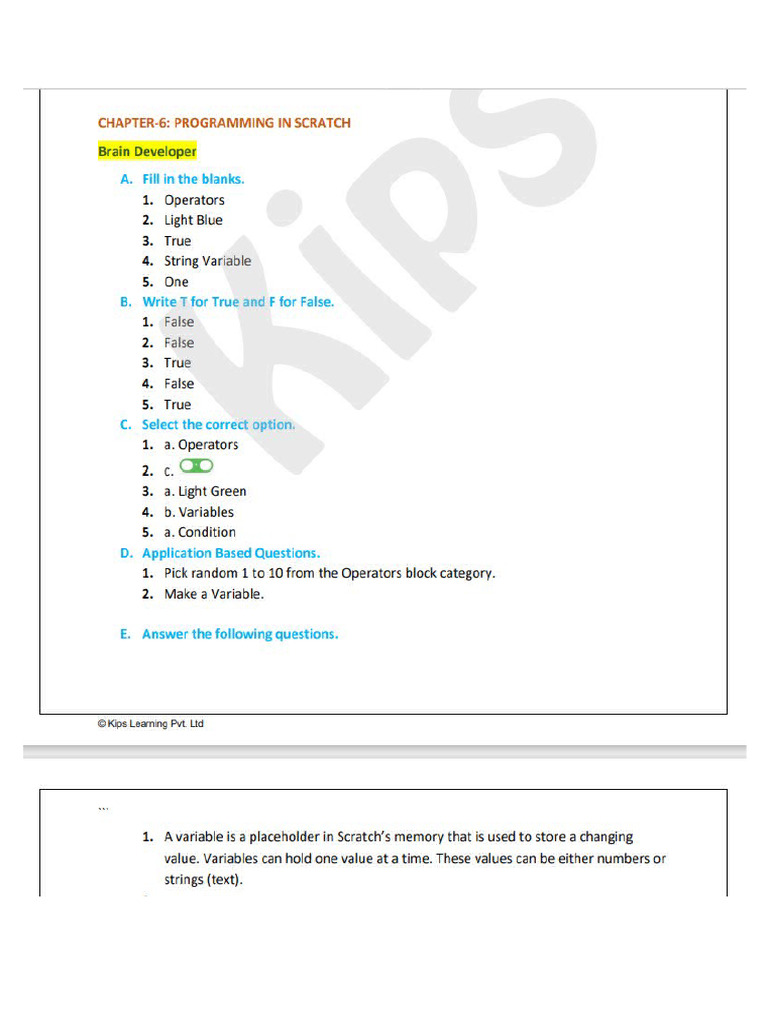 Class 5ch6 Programming in Scratch | PDF