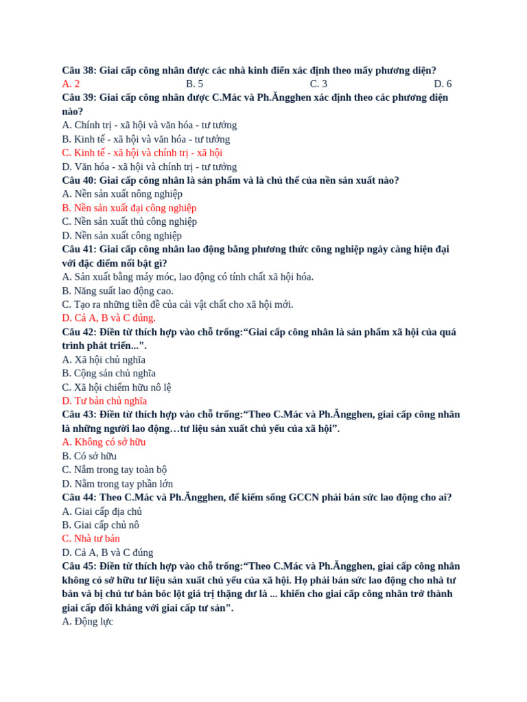 CNXH Chương 2 | PDF