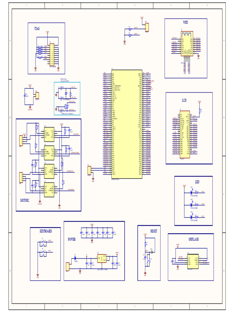 Schematic for DC motor & 7 inch LCD drive using STM32F103 | PDF ...
