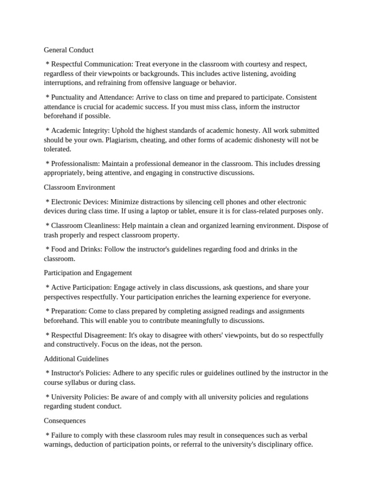 General Conduct | PDF