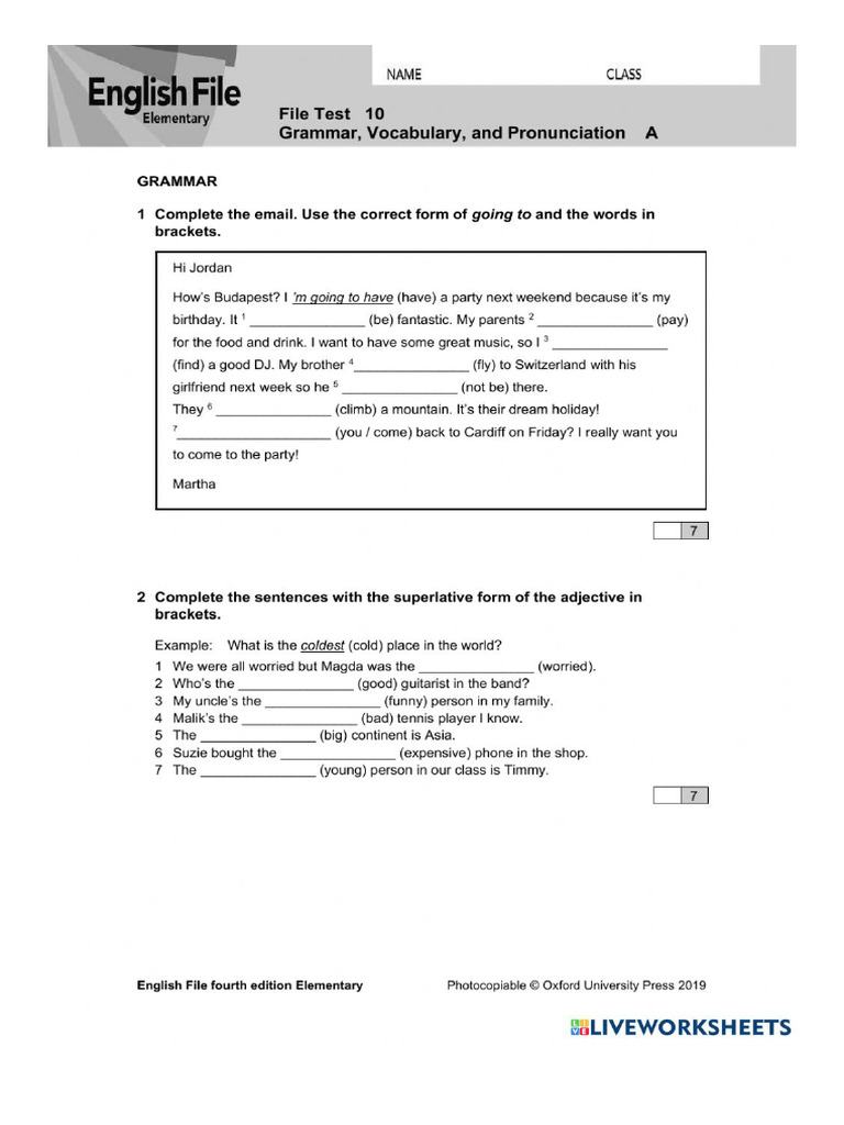 Worksheet 6868173 | PDF