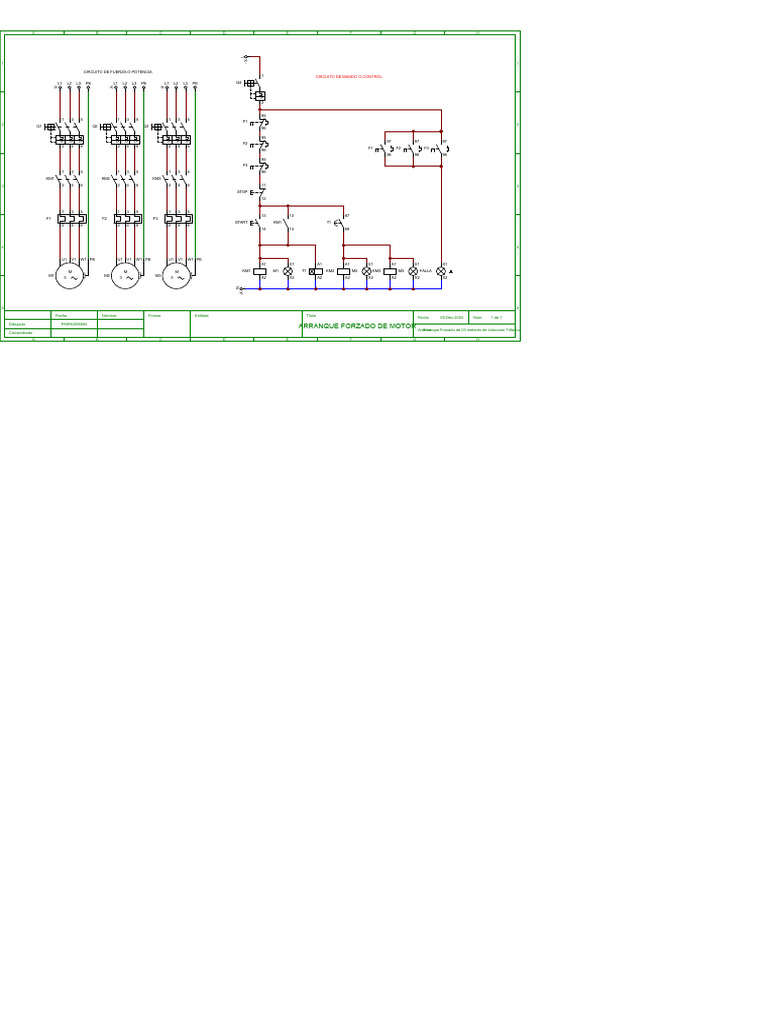 Esquema de Arranque de Motores | PDF