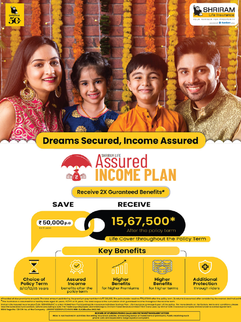 Shriram Assured Income Plan | PDF