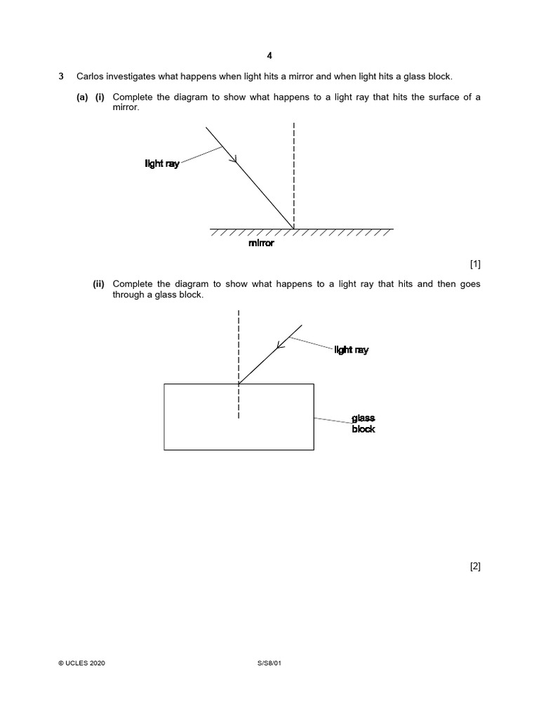 Stage 8 Science Light Investigation | PDF