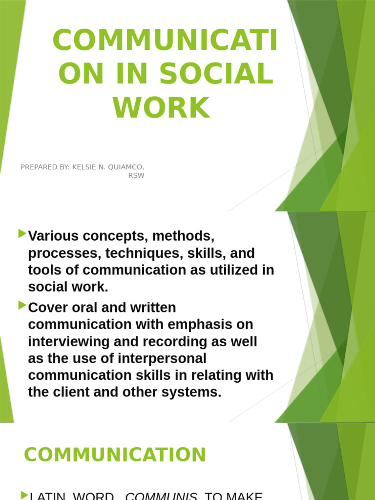 SW11 Social Work Communication and Documentation | PDF