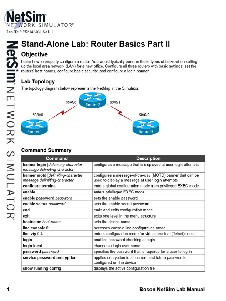 BÀI 5. Router Basics Part II | PDF | Password | Computer Terminal