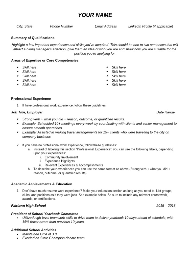 Resume Writing Guide for Job Seekers | PDF | Résumé