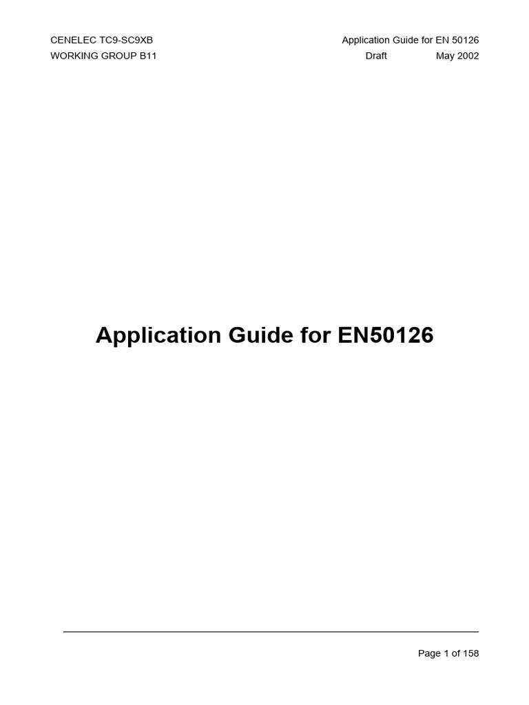 EN 50126 - 2002 - Aplication Guide | PDF | Reliability Engineering ...