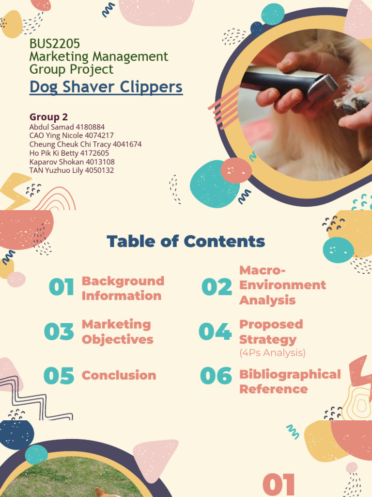 BUS2205 Dog Shaver Clippers | PDF | Shaving | Marketing