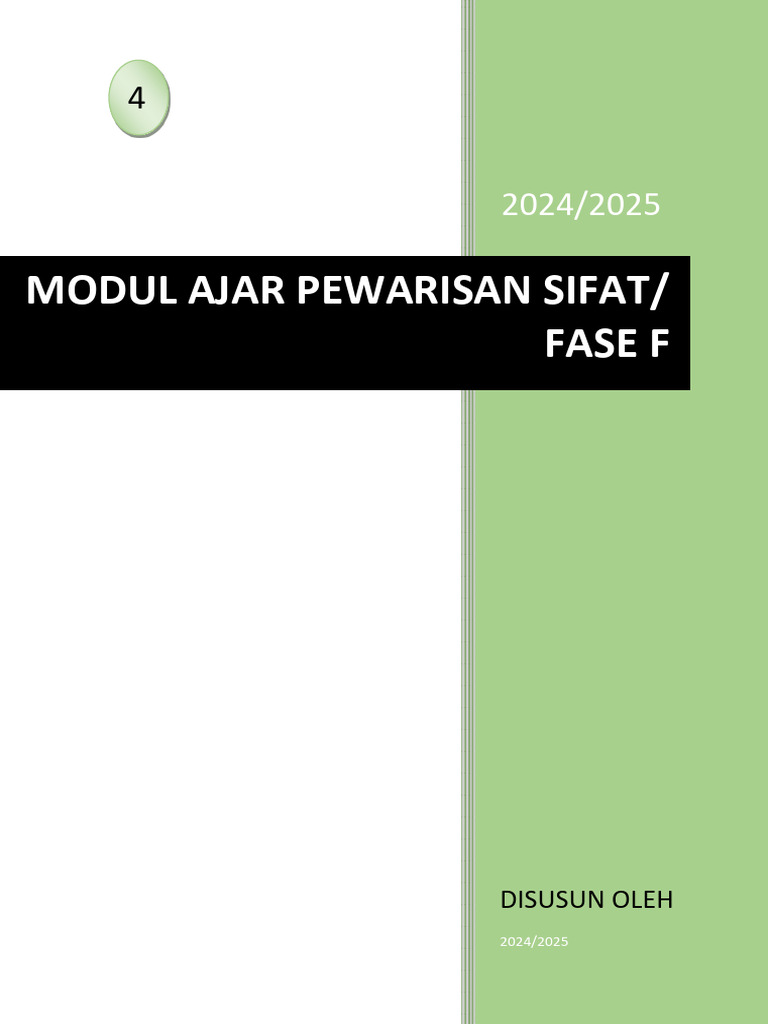 Form Modul Ajar Pewarisan Sifat | PDF
